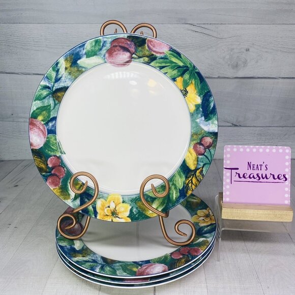 Mikasa | Dining | Mikasa Ultima Fruit Collage Multicolor Rim Fine China ...